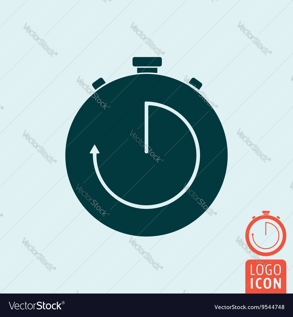 Timer icon isolated Royalty Free Vector Image - VectorStock