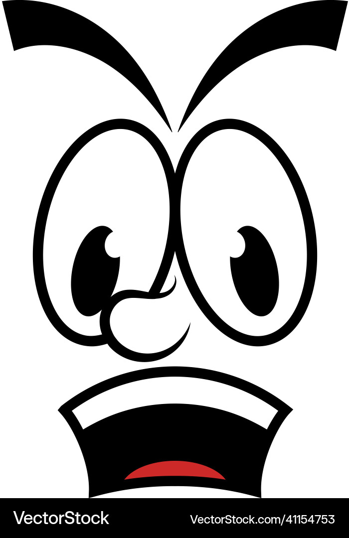 Cartoon face icon design template isolated Vector Image