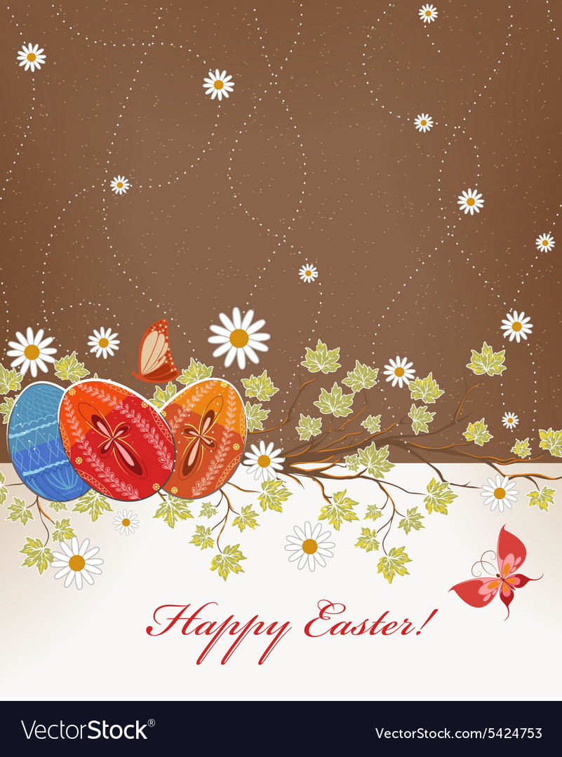 Easter background Royalty Free Vector Image - VectorStock