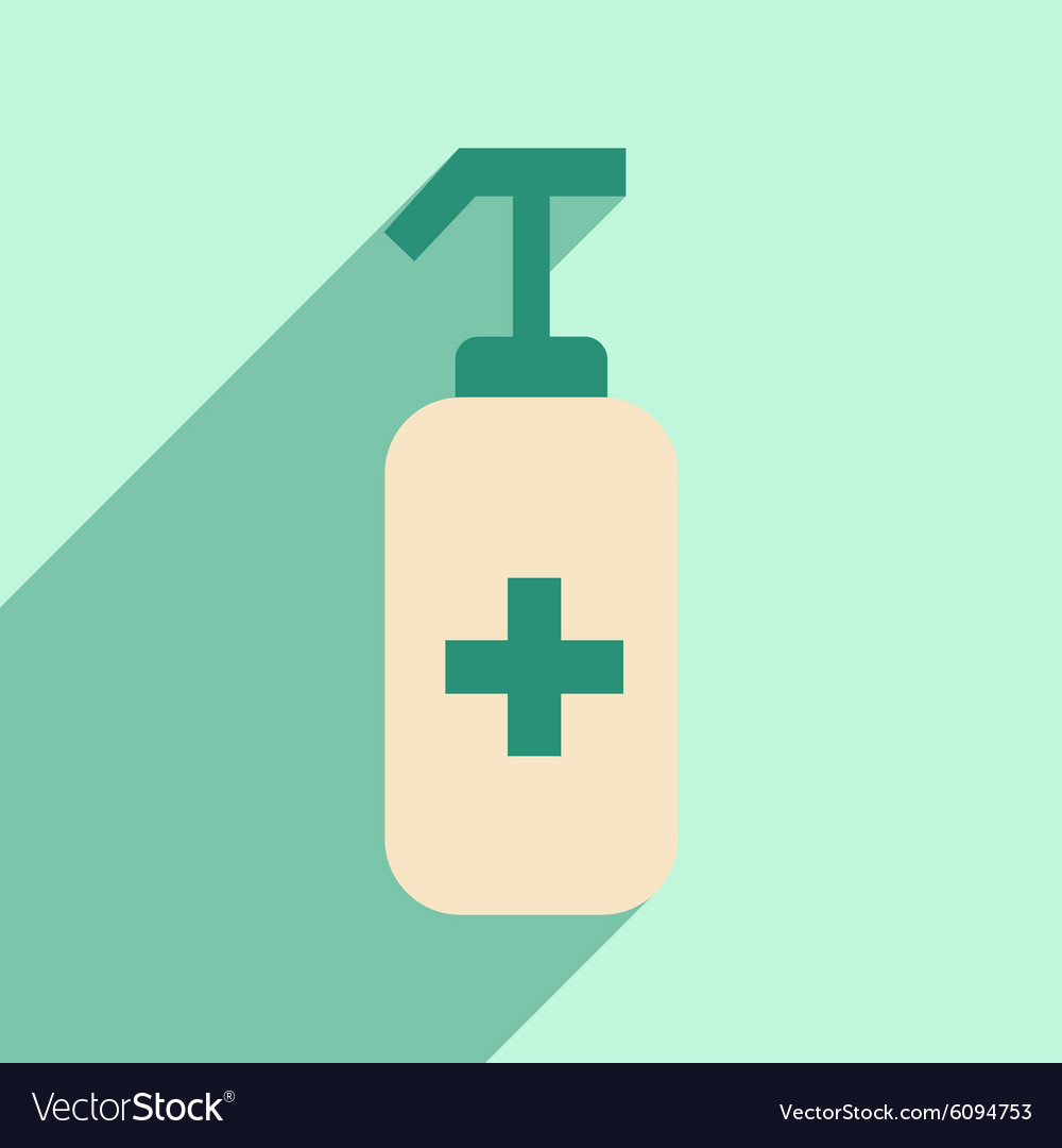 Flat with shadow icon and mobile application Vector Image