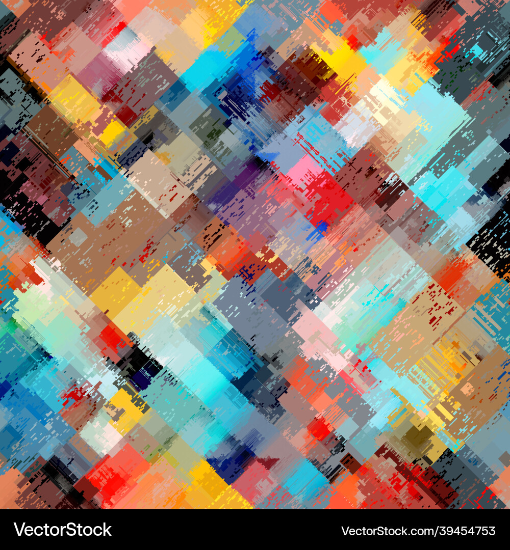 Image with imitation of grunge datamoshing Vector Image