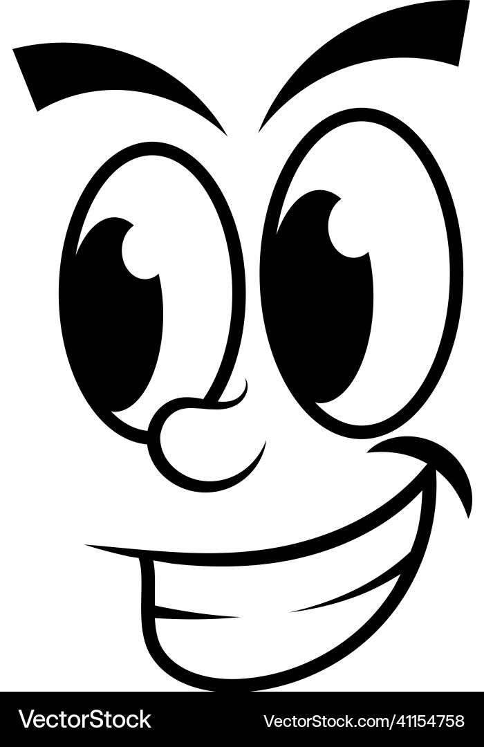 Cartoon face icon design template isolated Vector Image