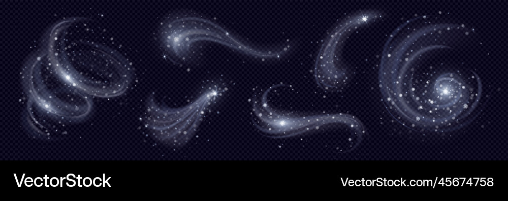 Effect of cold winter wind with snow Royalty Free Vector