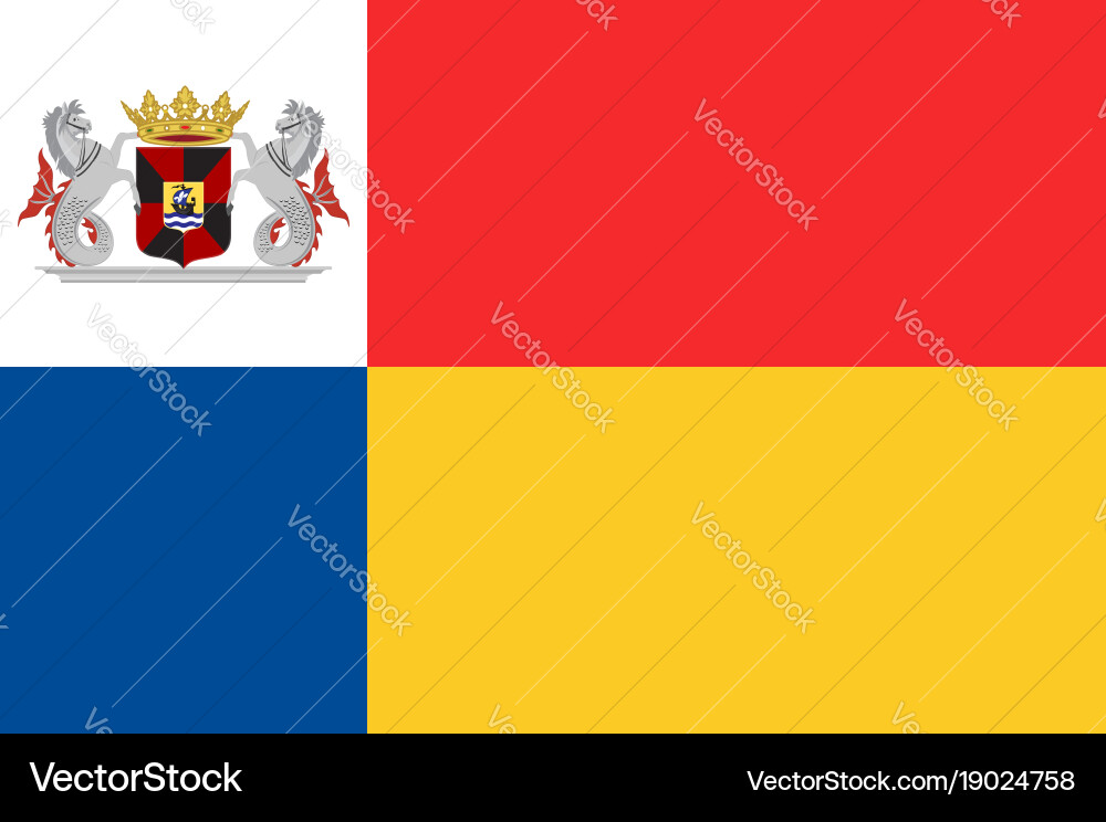 Flag of almere netherlands Royalty Free Vector Image