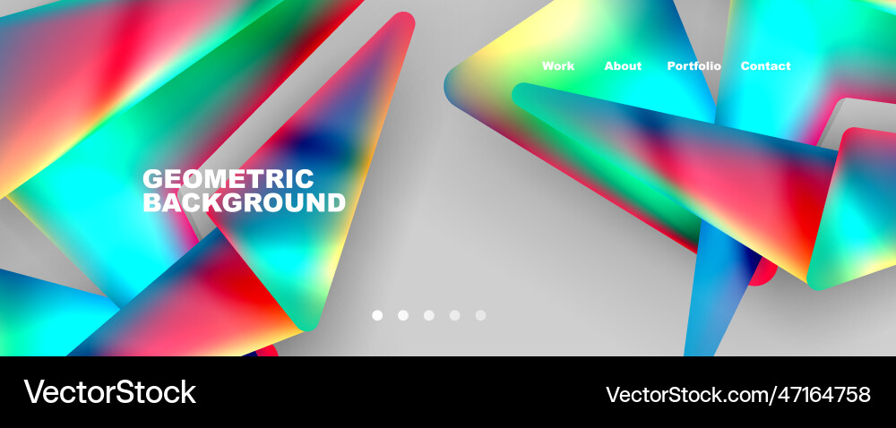 Geometric shapes minimalist abstract background Vector Image