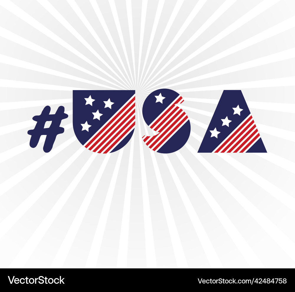 Hashtag midterm election banner on white Vector Image