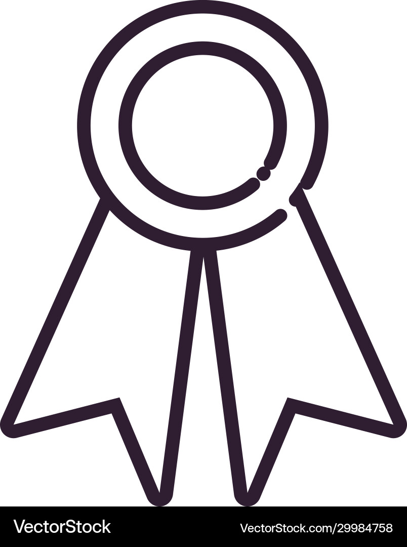 Isolated seal stamp line style icon design Vector Image