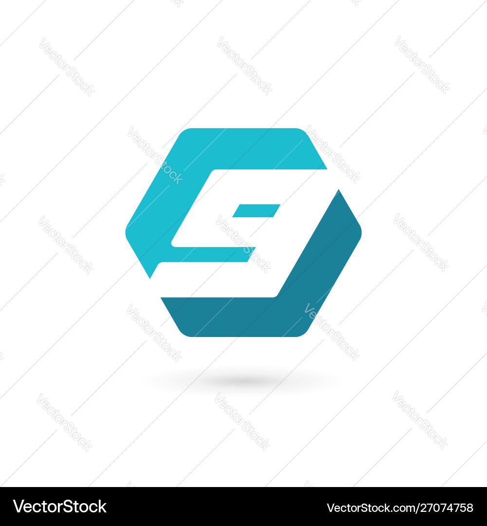 Letter g number 9 logo icon design template Vector Image
