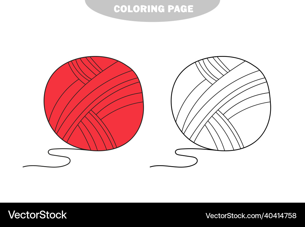 Simple coloring page cartoon outline Royalty Free Vector