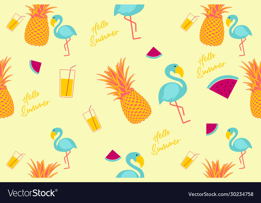 Summer pattern Royalty Free Vector Image - VectorStock