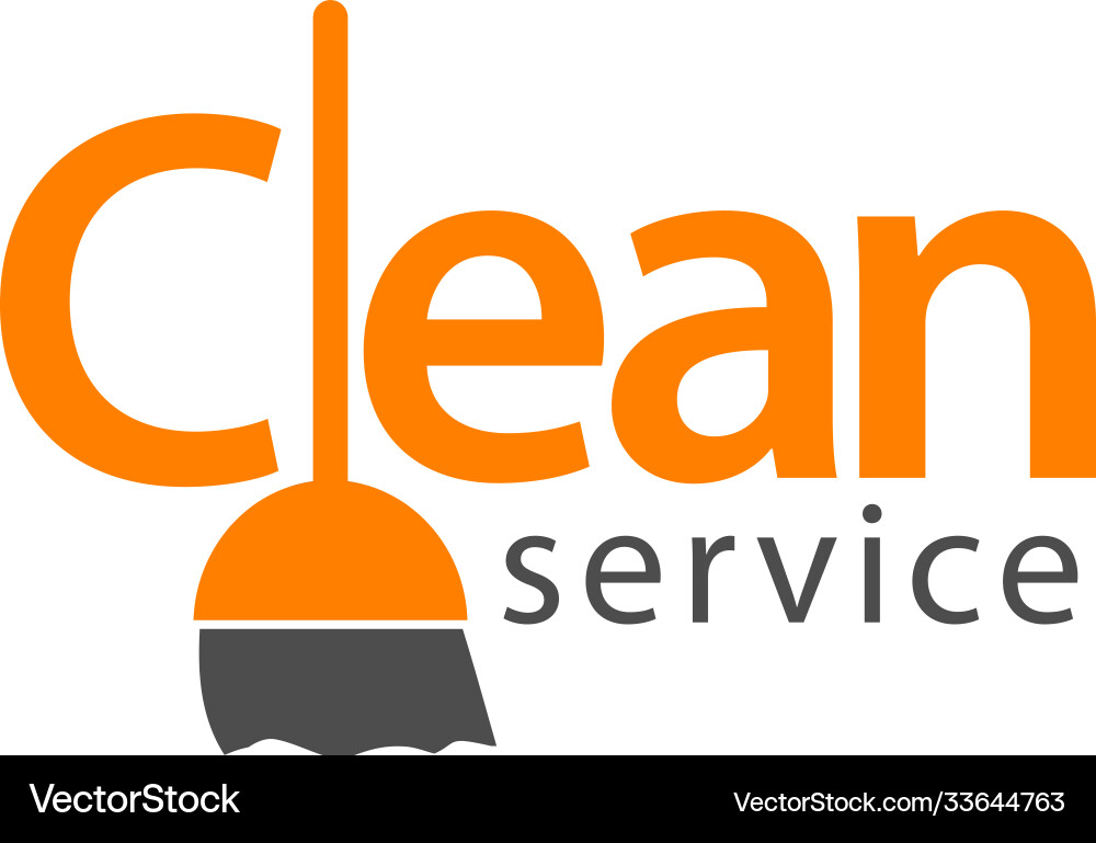 Clean service logo template design Royalty Free Vector Image
