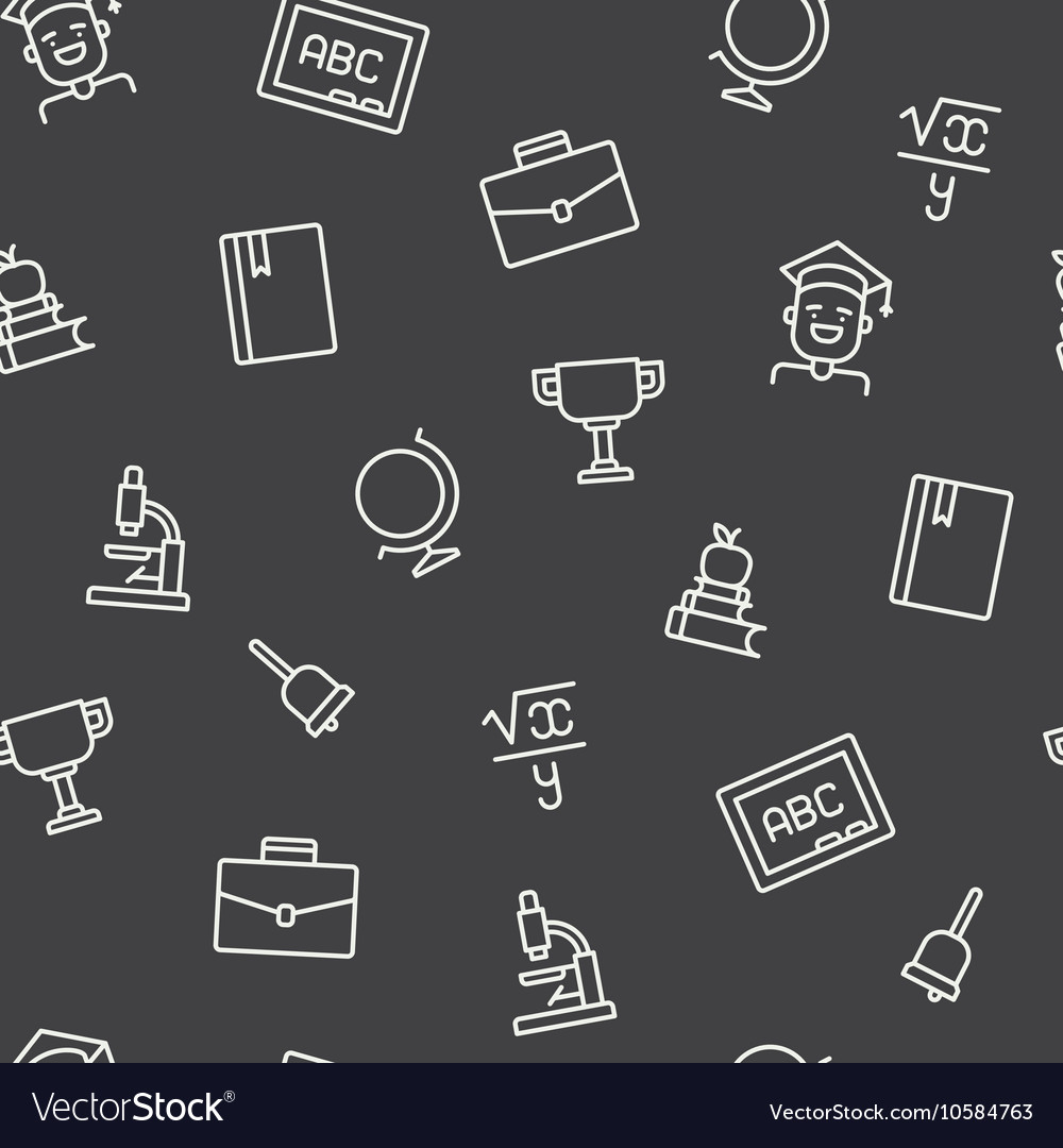 Education icons pattern Royalty Free Vector Image