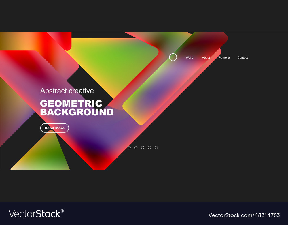 Fluid triangles minimal abstract background Vector Image