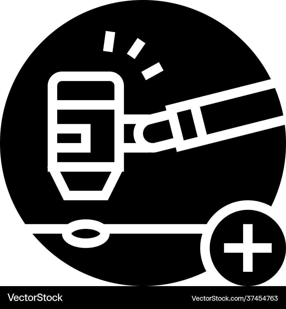 General dermatology clinic glyph icon Royalty Free Vector