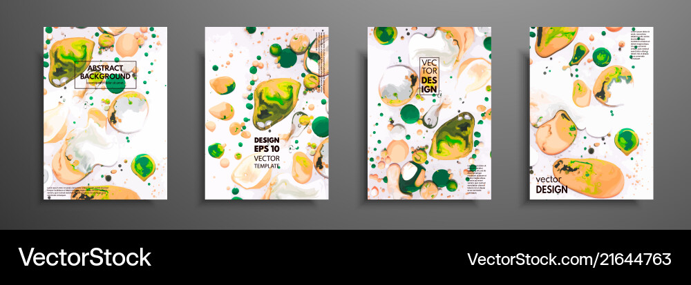 Hand drawn collection card made acrylic Royalty Free Vector