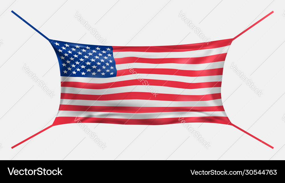 Protective mask in style us flag usa Royalty Free Vector
