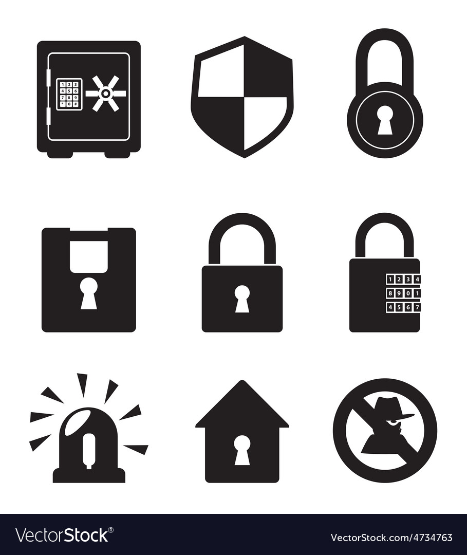 Security system design Royalty Free Vector Image