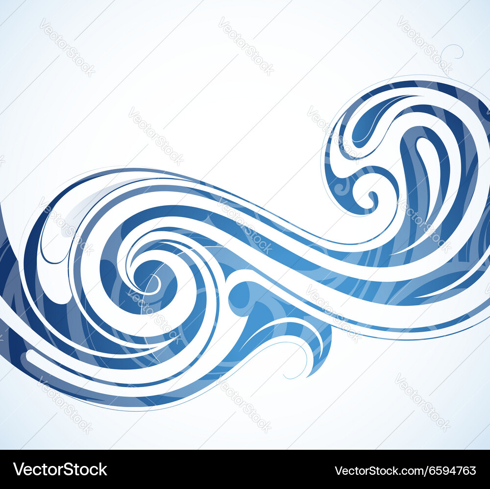 Water theme backdrop Royalty Free Vector Image