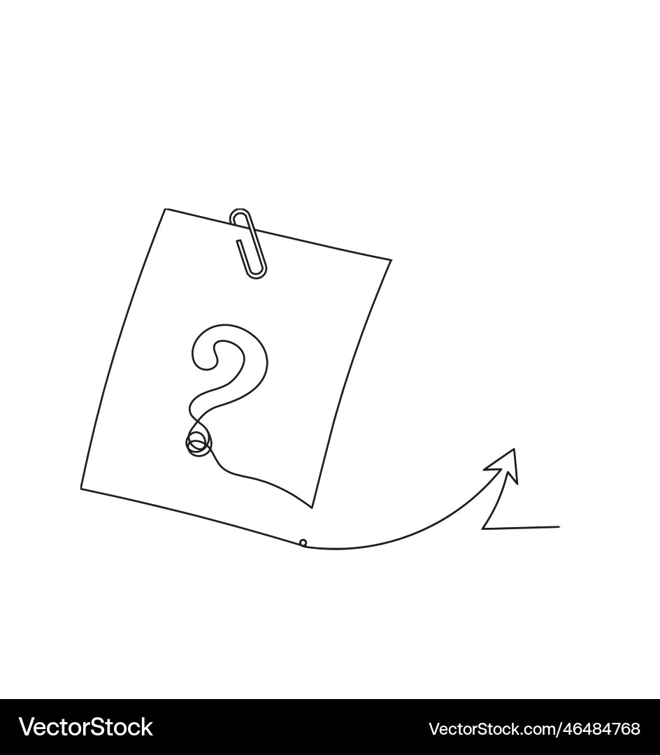 Abstract paper with paper clip and direction Vector Image