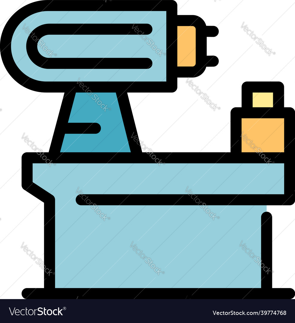 Automated lathe icon color outline Royalty Free Vector Image Automated lathe icon color outline Royalty Free Vector Image