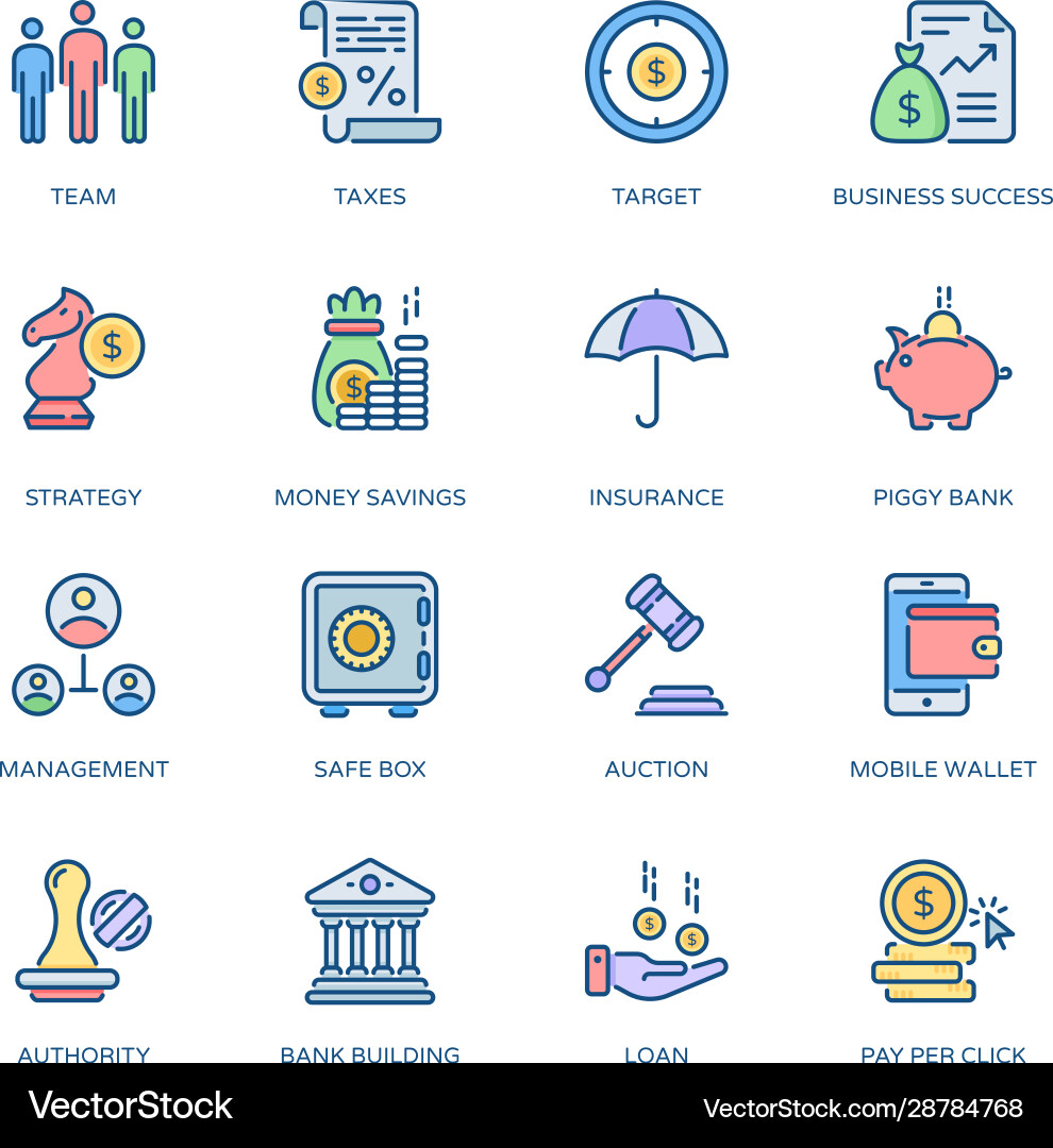 Business and finance Royalty Free Vector Image