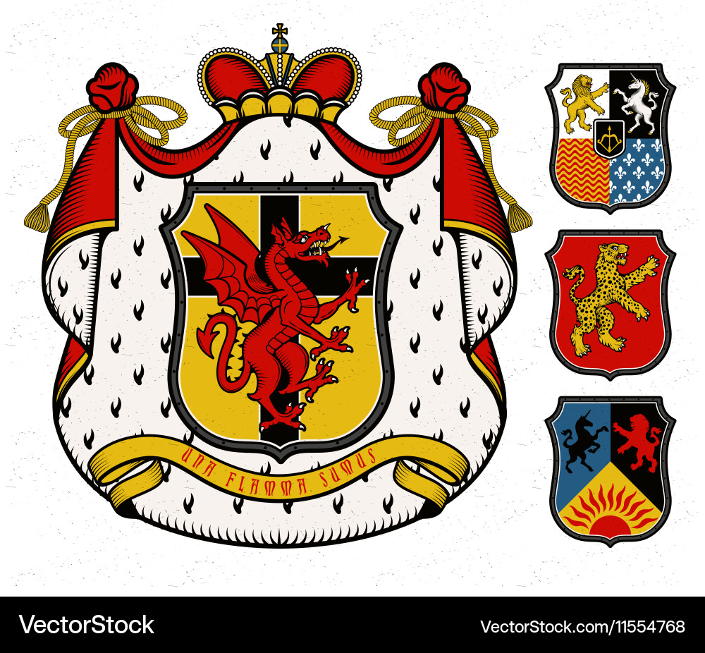 Coat of arms knight Royalty Free Vector Image - VectorStock