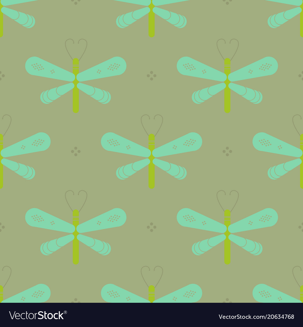 Geometric dragonfly pattern Royalty Free Vector Image