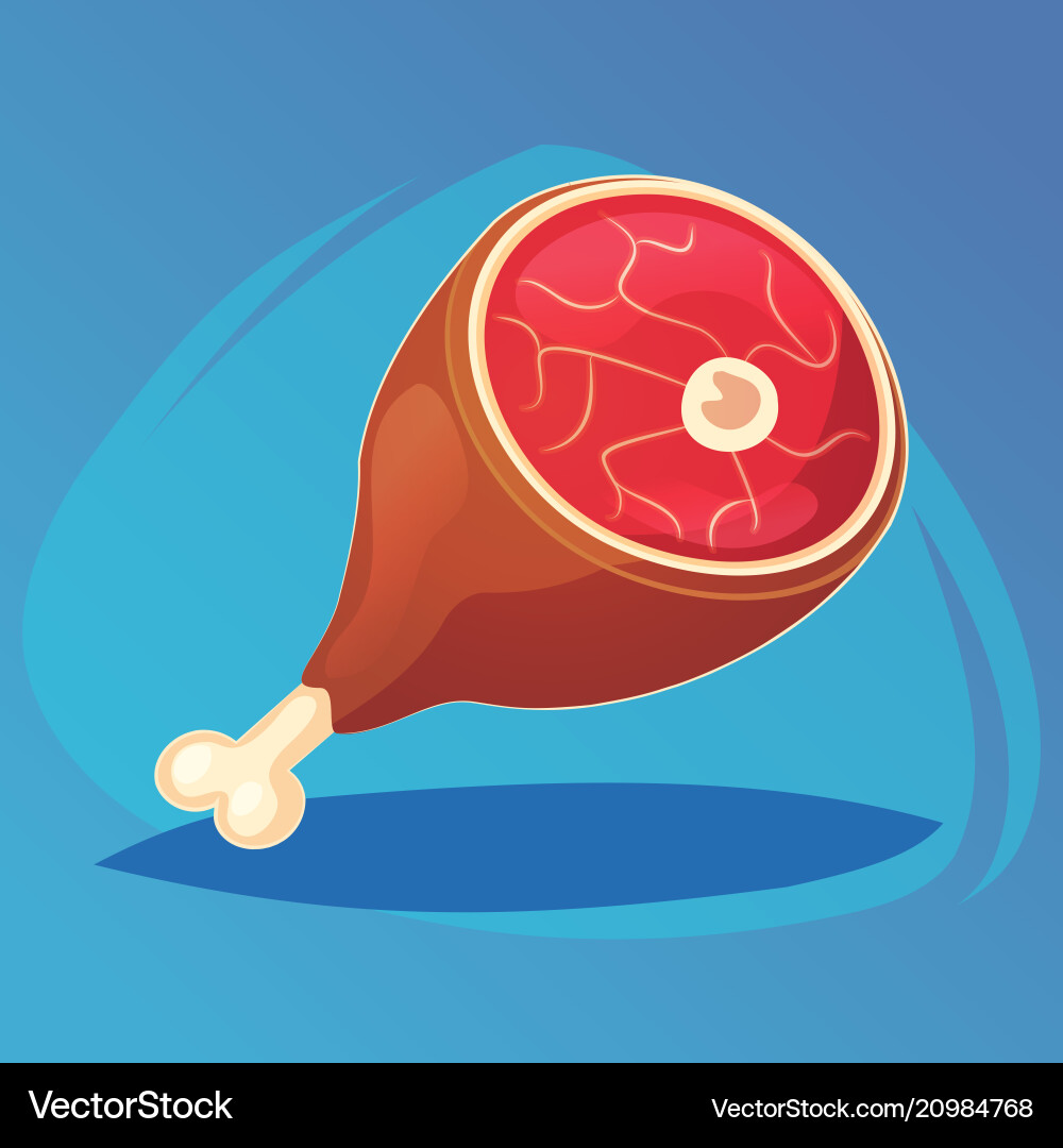 Meat steak dinner lunch food icon Royalty Free Vector Image