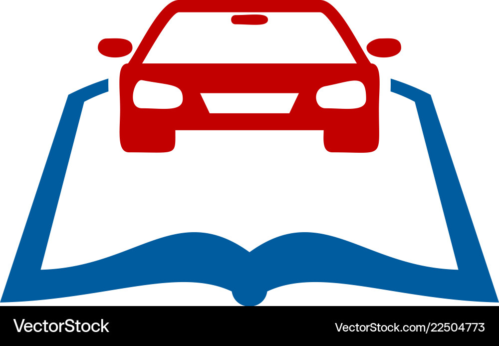 Automotive book logo icon design Royalty Free Vector Image