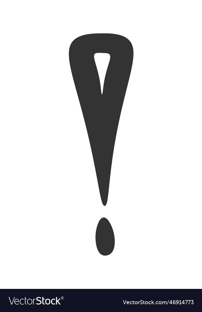 Comic exclamation mark Royalty Free Vector Image