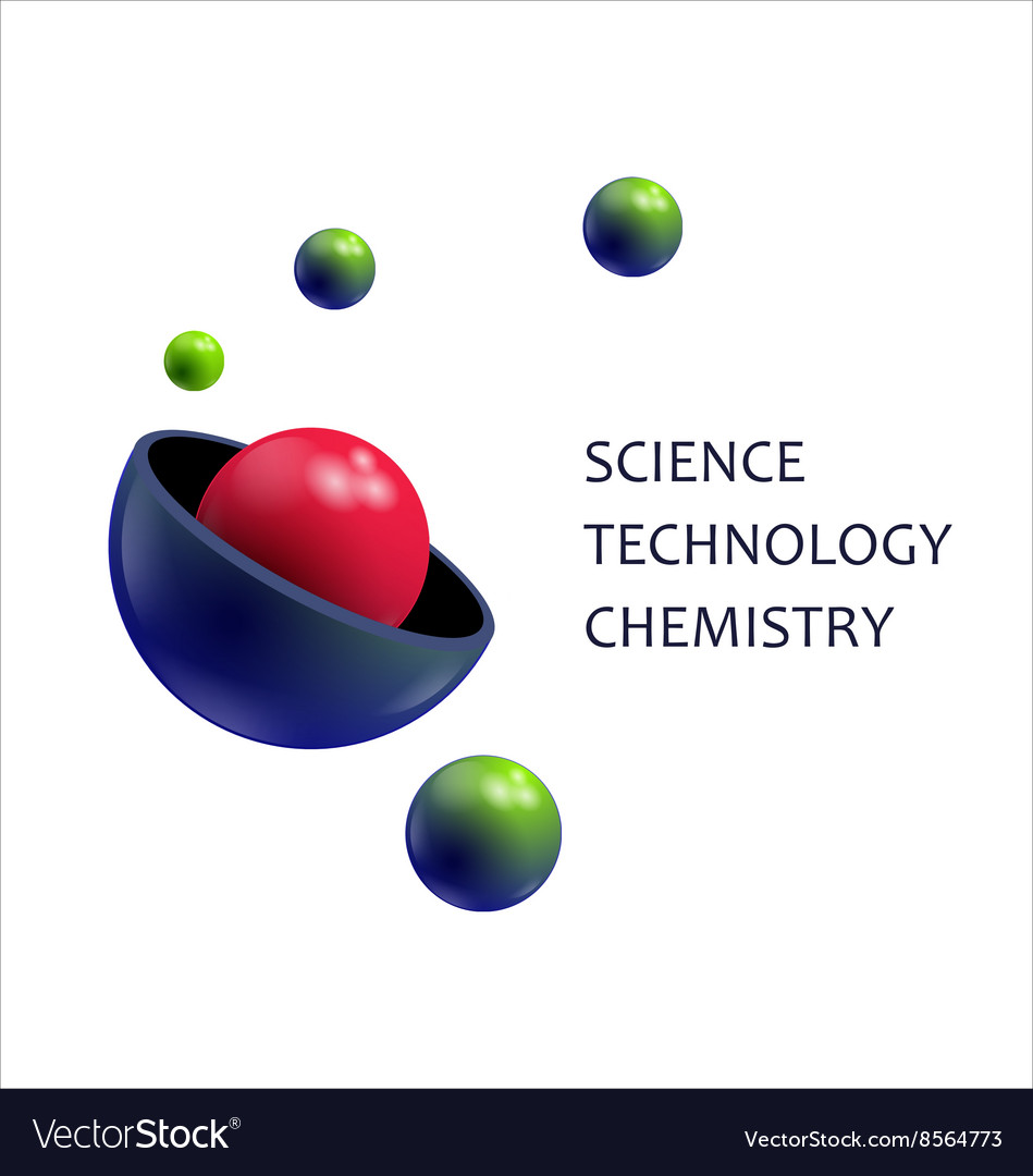 Molecule science technology chemistry Royalty Free Vector