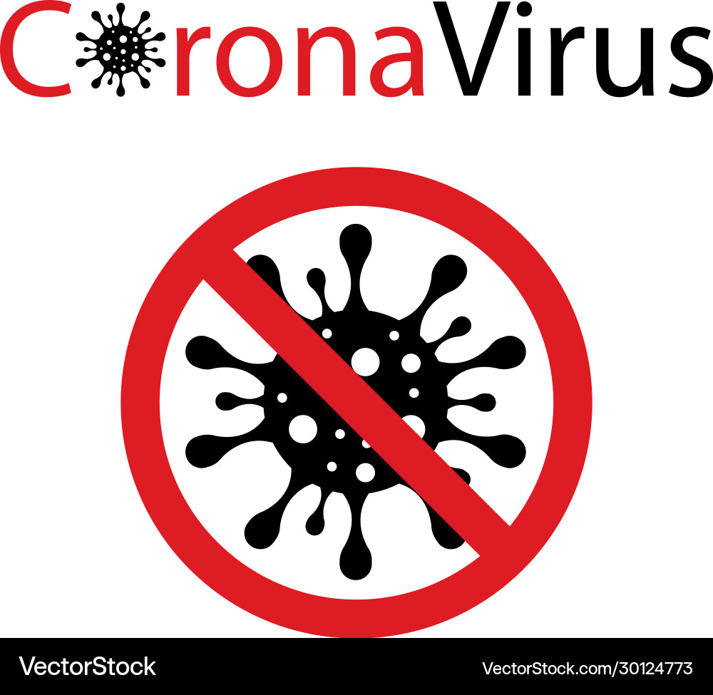 Stop coronavirus 2019-ncov concept virus Vector Image