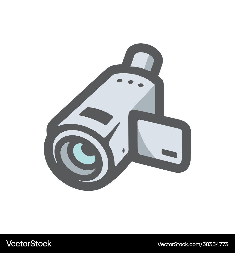 Video camera equipment icon cartoon Royalty Free Vector