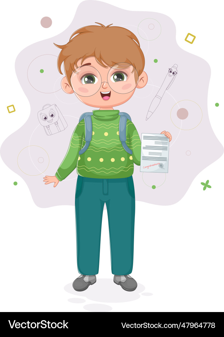 Achievement unlocked school success Royalty Free Vector