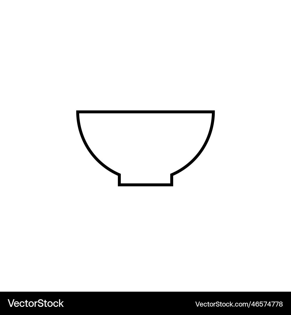Bowl icon Royalty Free Vector Image - VectorStock