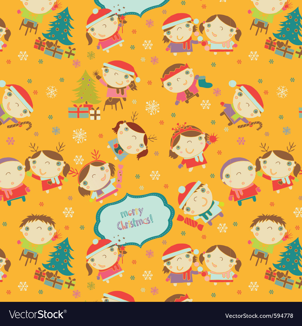 Children pattern Royalty Free Vector Image - VectorStock