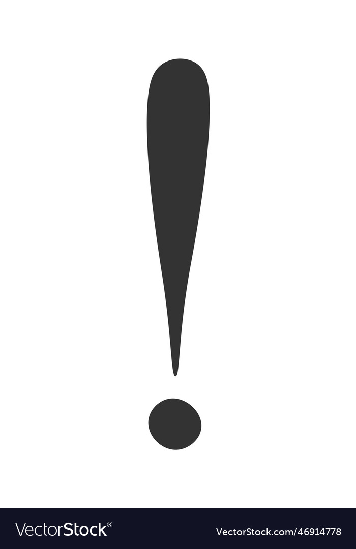 Comic exclamation mark Royalty Free Vector Image