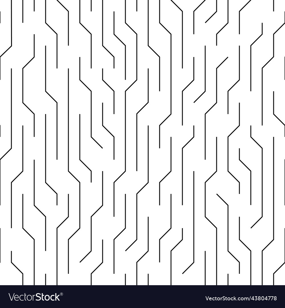 Seamless black and white hi-tech pattern Vector Image