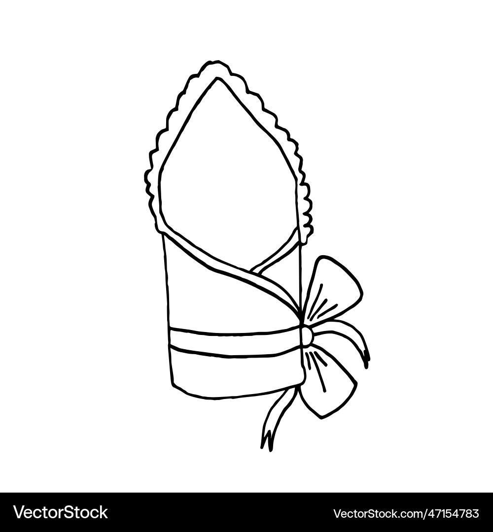 Baby envelope for newborns on white background Vector Image