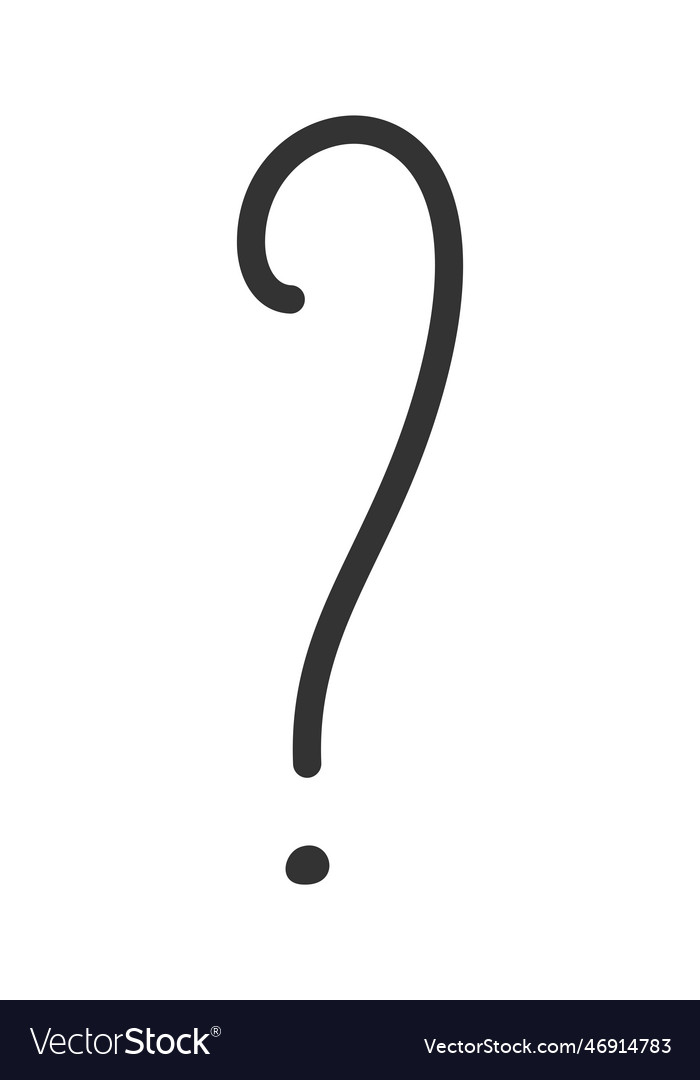 Comic question mark Royalty Free Vector Image - VectorStock