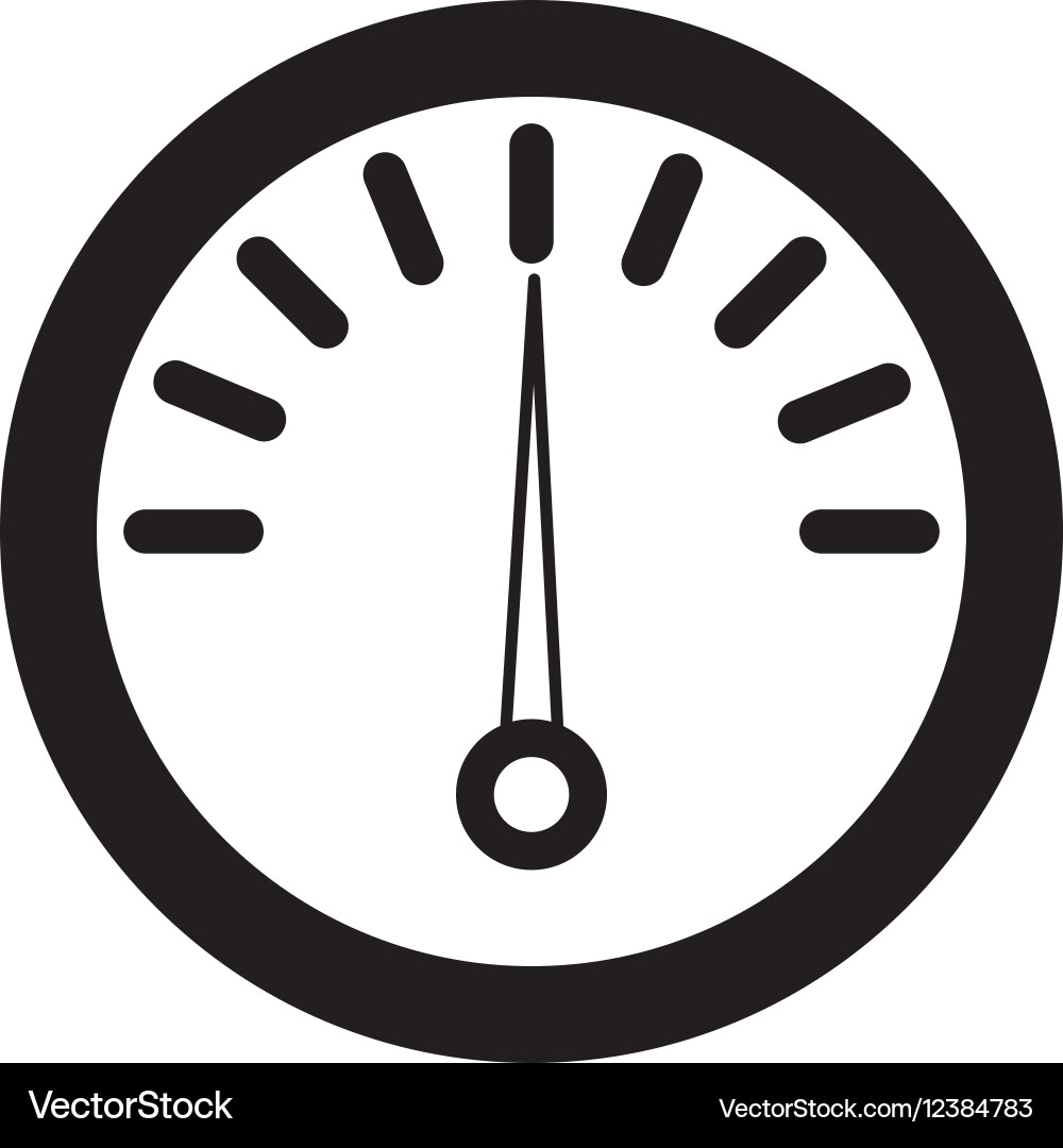 Fuel gauge isolated icon Royalty Free Vector Image