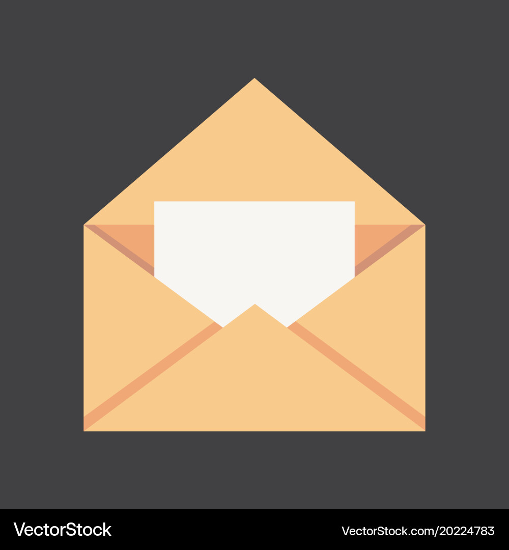 Old paper letter messege Royalty Free Vector Image
