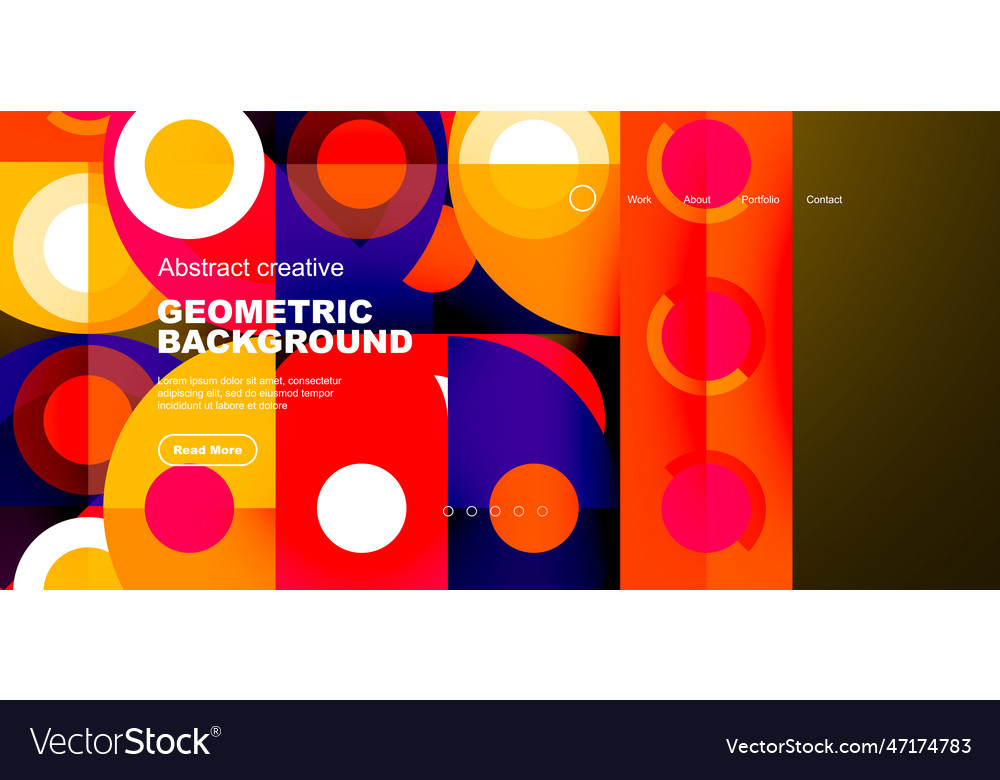 Simple circles and round elements pattern Vector Image