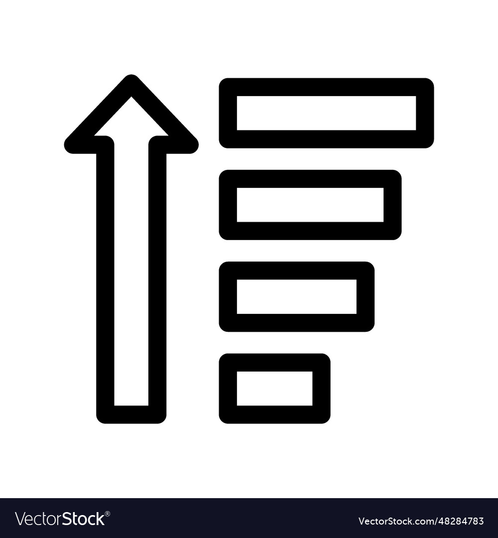 Sort icon Royalty Free Vector Image - VectorStock