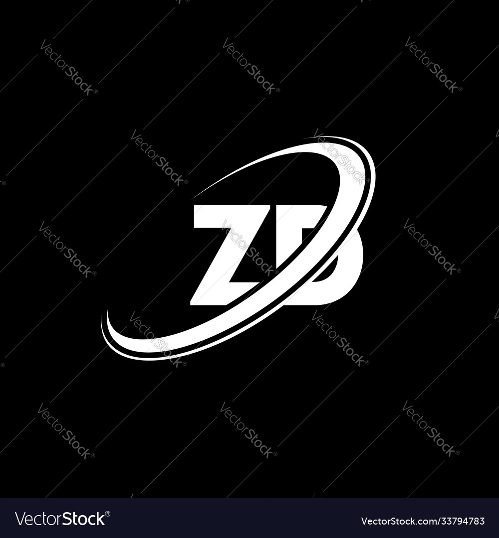 Zd z d letter logo design initial Royalty Free Vector Image