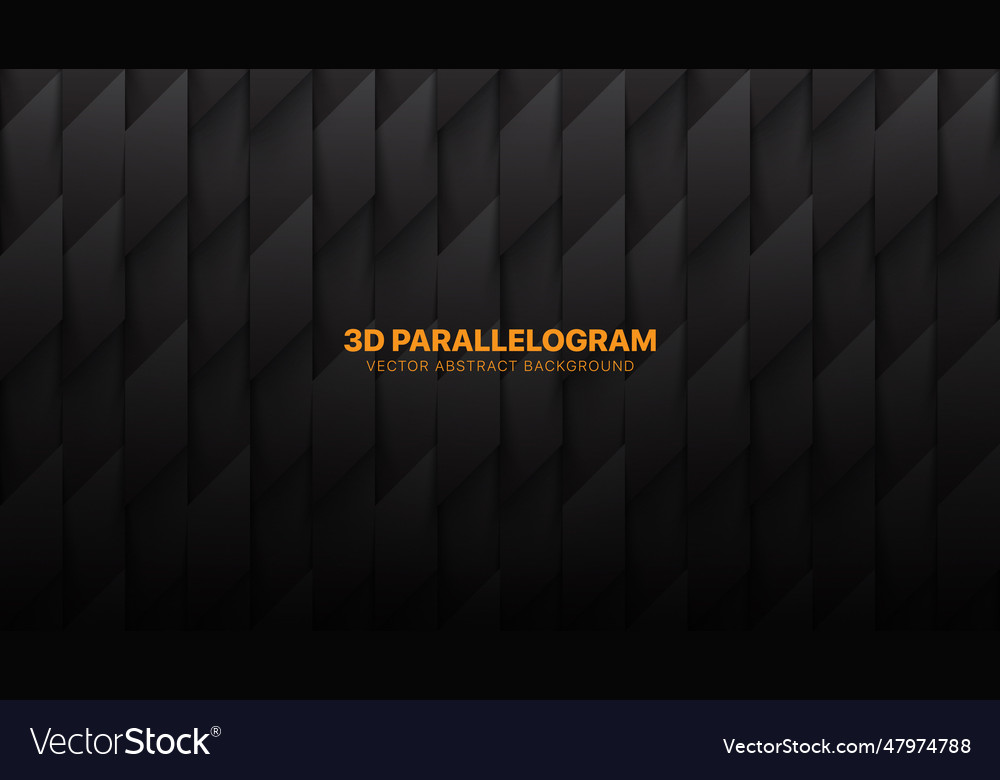 3d parallelograms pattern conceptual abstract Vector Image
