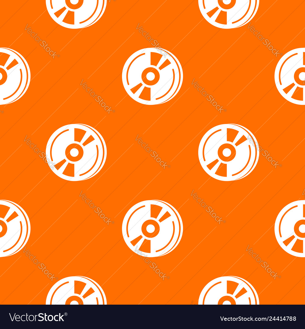 Cd pattern orange Royalty Free Vector Image - VectorStock