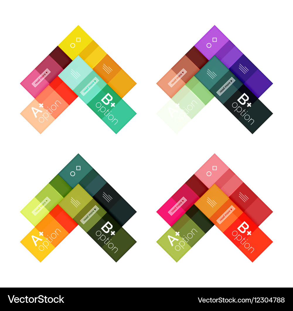 Color stripes infographics templates Royalty Free Vector