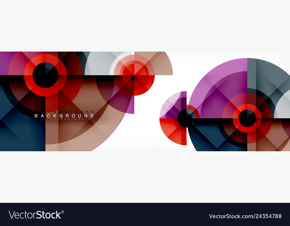 Geometric circle abstract background creative Vector Image