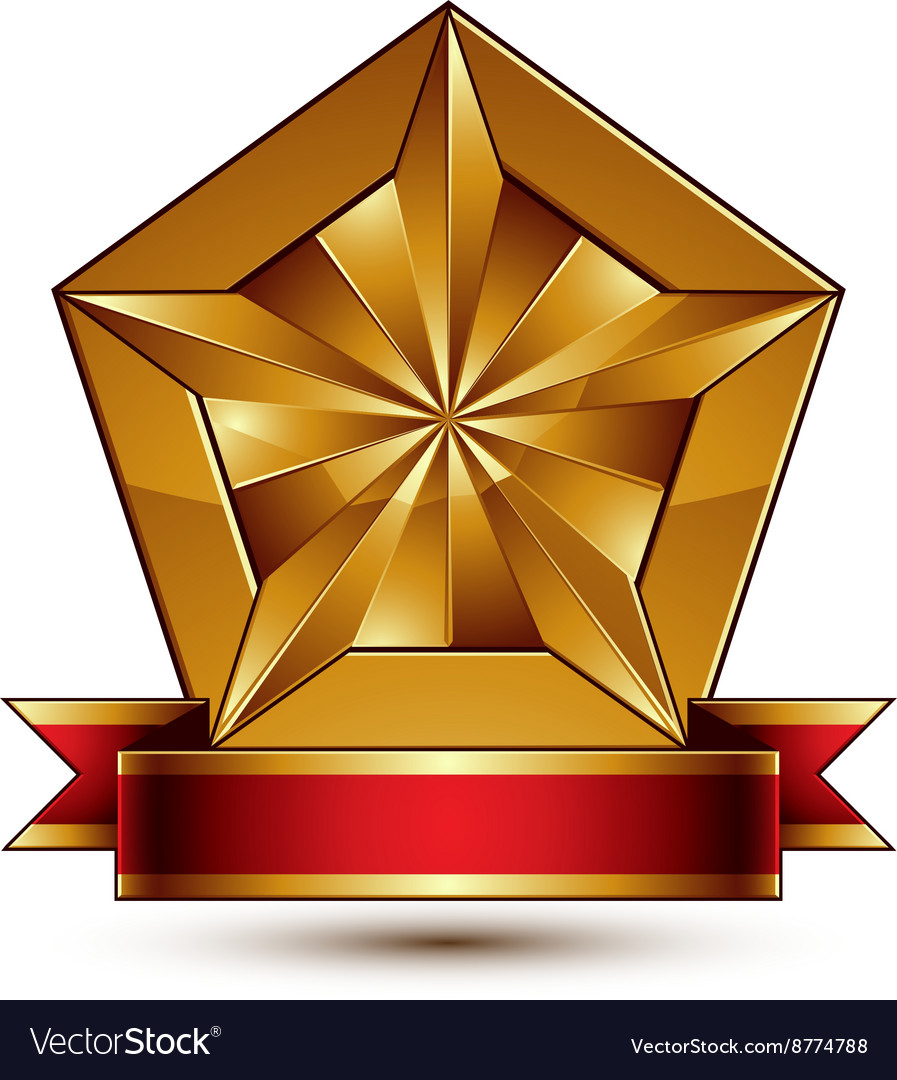 Glorious Glossy Design Element Luxury 3d Vector Image